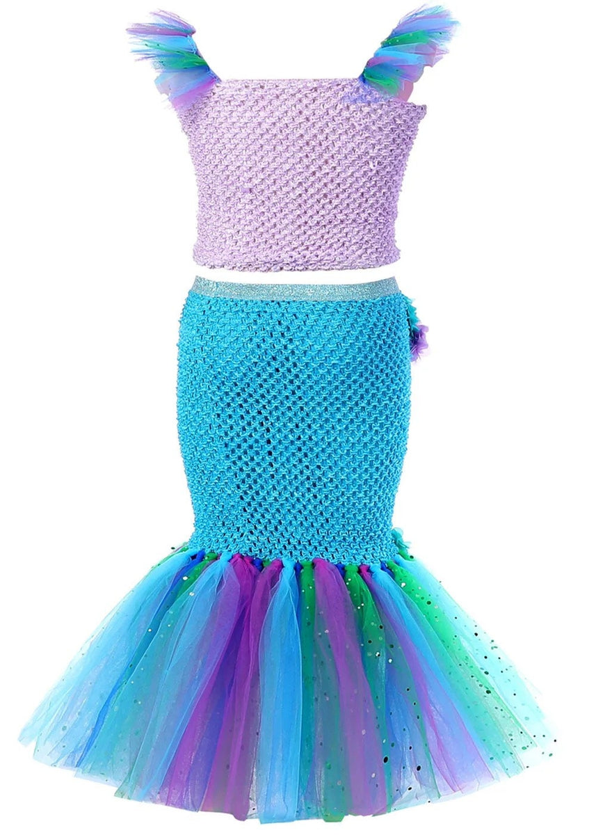 Little Mermaid Costume Movie Cosplay Girl Halloween Costume Disney Pri ...